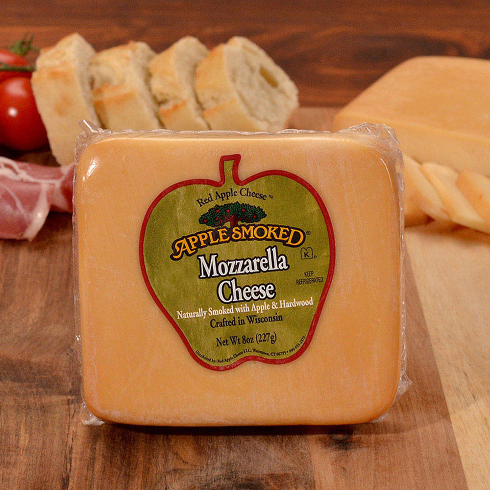 Red Apple Cheese Apple Smoked Mozzarella-Cuts - EURO USA