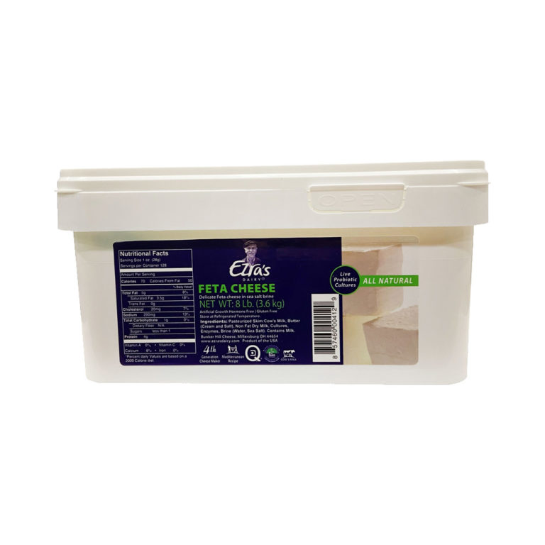 Ezra's Creamy All Natural Feta Chunks-8 LB - EURO USA