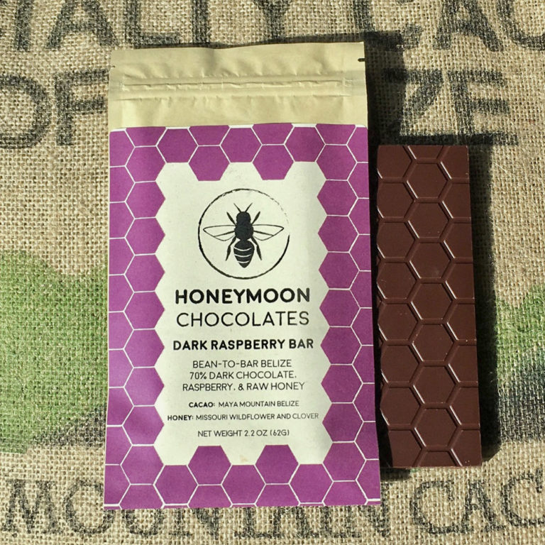Honeymoon Chocolates 70% Belize & Raspberry Dark Chocolate Bars - EURO USA