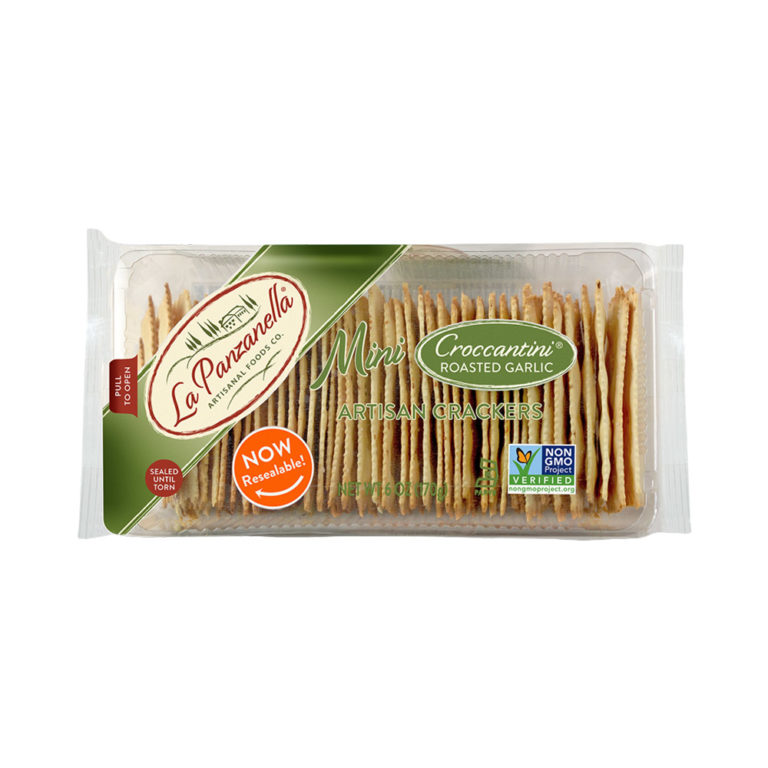 La Panzanella Mini Croccantini-Roasted Garlic - EURO USA