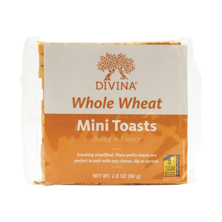 Divina Whole Wheat Mini Toasts - EURO USA