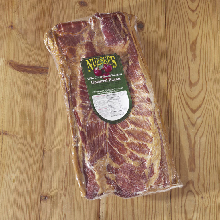 Nueske's Wild Cherrywood Smoked Uncured Slab Bacon - EURO USA