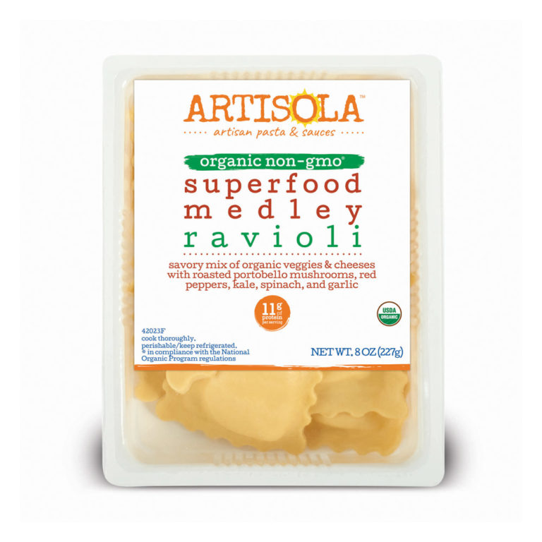 Artisola Organic Ravioli-Superfood Vegetable Medley - EURO USA