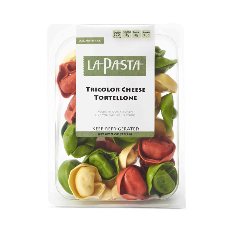 La Pasta Tricolor Cheese Tortelloni - EURO USA