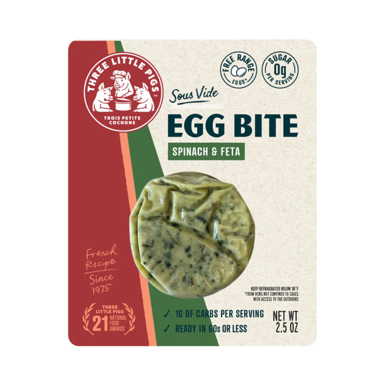 Three Little Pigs Egg Bites with Spinach & Feta (Special Order*) - EURO USA